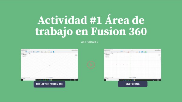 Actividad #1 Área de trabajo en Fusion 360 | Genially