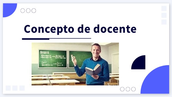 concepto de docente