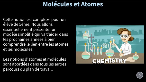 Parcours 1 Mol et ato | Genially