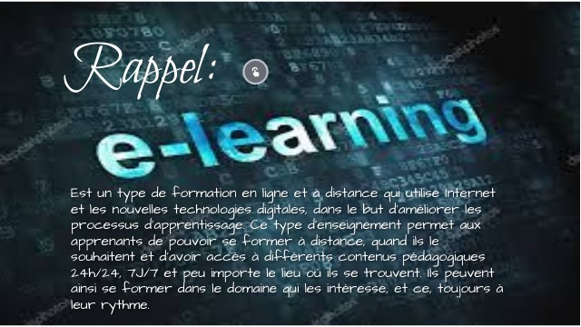 rappel E-Learning