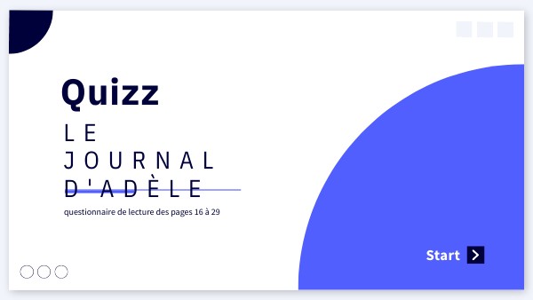 le journal d'Adèle | Genially