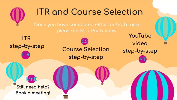 ITR & Course Selection | Genially