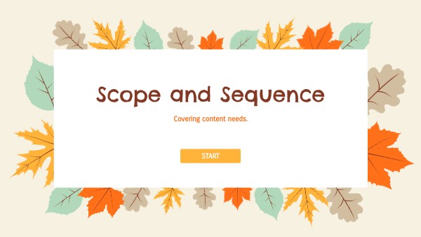 Scope and Sequence | Genially