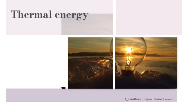 THERMAL ENERGY | Genially