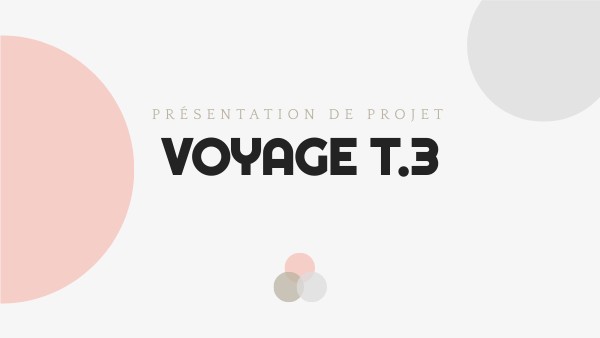 Projet voyage