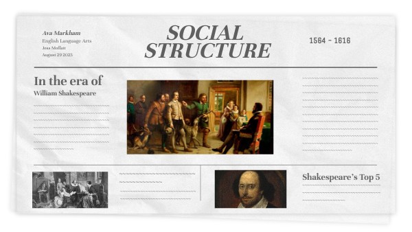 NEWSPAPER PRESENTATION | Genially