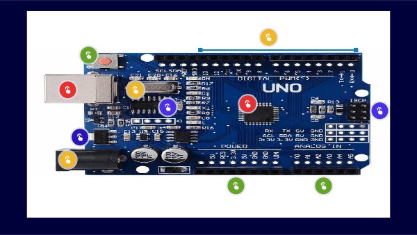 Identifica los componentes de la placa Arduino y los componentes de la ...