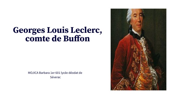 Georges Buffon | Genially