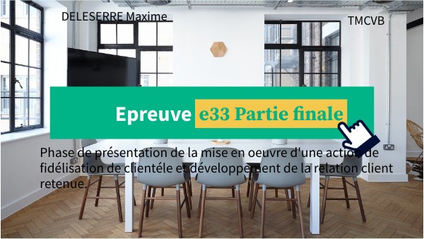 Epreuve e33 Partie finale | Genially