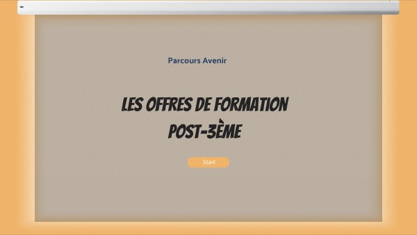 formations post-3ème | Genially