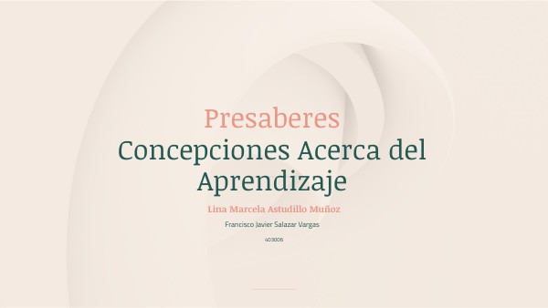 Tarea 1- Presaberes - Concepciones Acerca del Aprendizaje | Genially