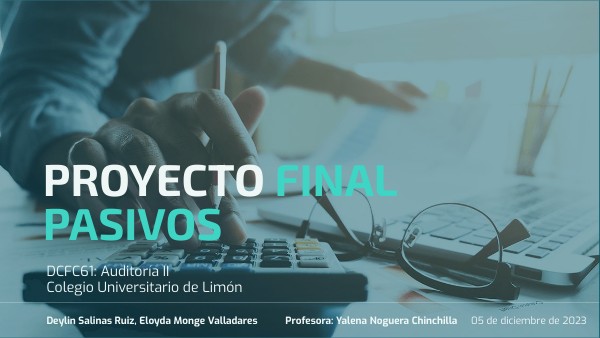 PROYECTO FINAL AUDITORÍA II | Genially