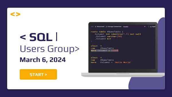 SQL User Group Presentation 3-6-24