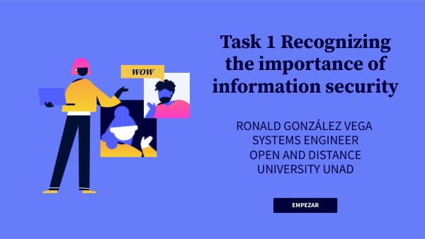 Task 1 information security | Genially