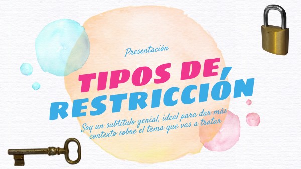 tipos de restricción | Genially