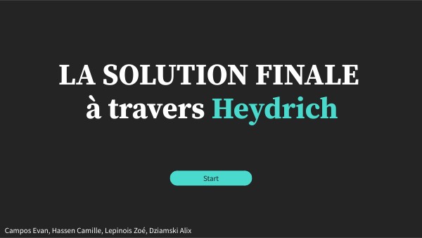 Heydrich et la Solution finale
