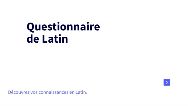 Copie - Questionnaire LATIN 7pers