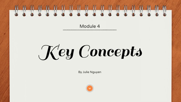 Module 4 Key Concepts