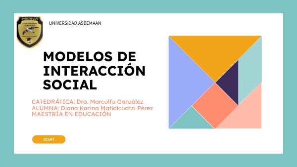 MODELOS DE INTERACCIÓN SOCIAL | Genially