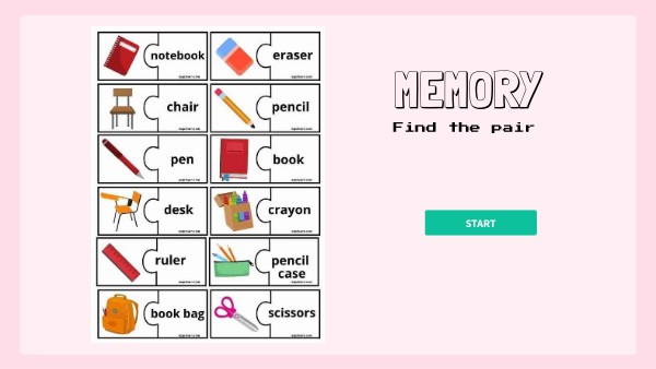 FIND THE PAIRS | Genially