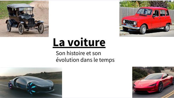 evolution de la voiture | Genially