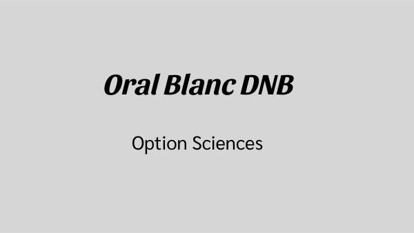 Copie - Présentation Option sciences ( points )