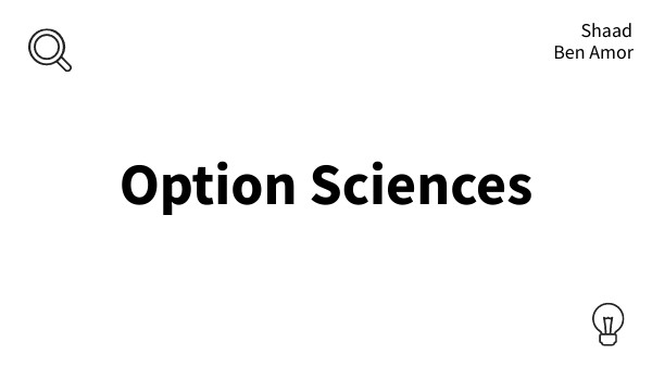 Option Sciences | Genially