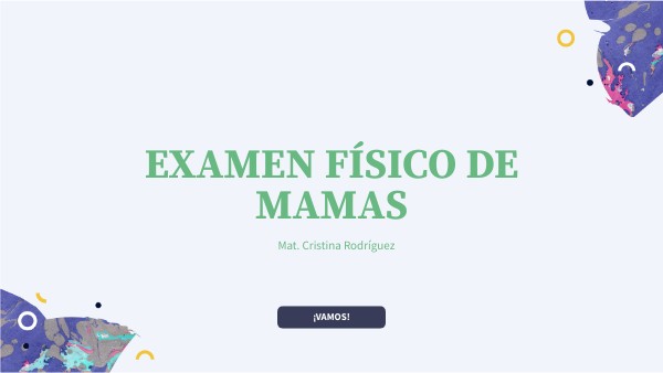 Examen físico de mamas