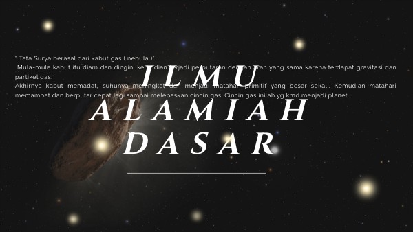 ILMU ALAMIAH DASAR