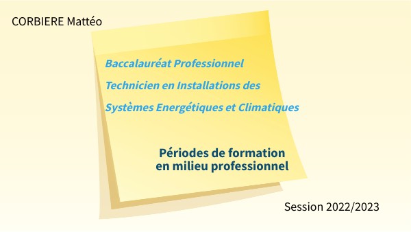 rapport de stage oral