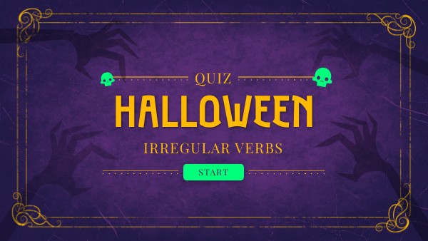 HALLOWEEN QUIZ irregular verbs | Genially