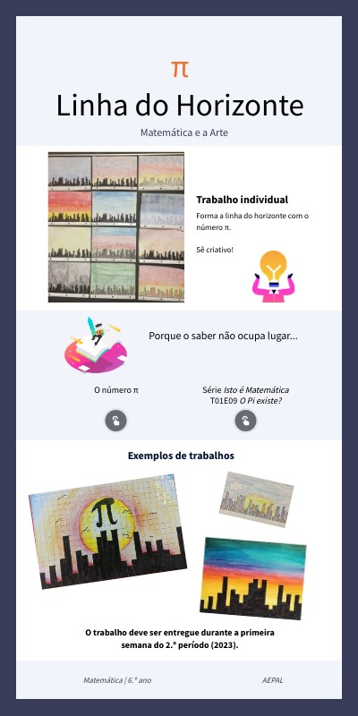 Pi na linha do horizonte
