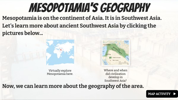Mesopotamia's Geography Webquest