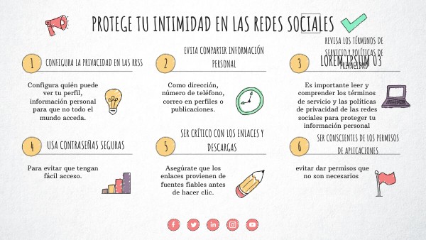 INFOGRAFÍA PROTEGE TU INTIMIDAD RRSS | Genially
