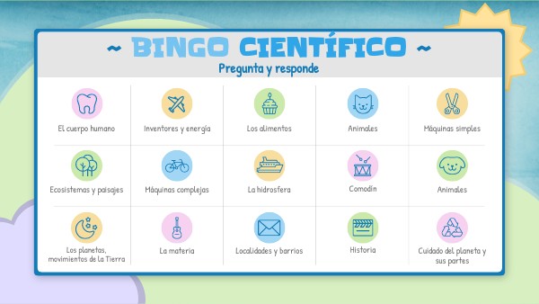 Bingo científico | Genially