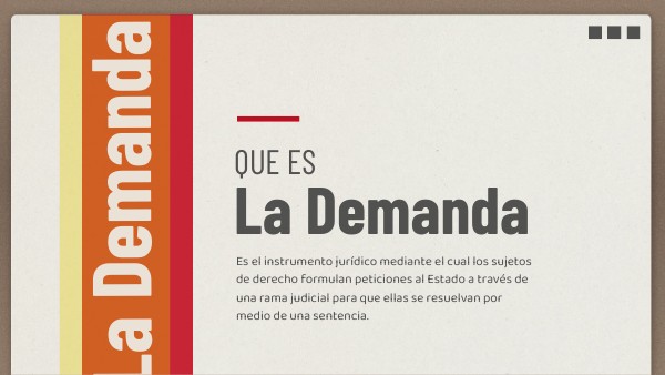 presentación de la Demanda | Genially