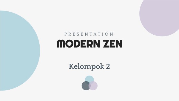 MODERN ZEN PRESENTATION