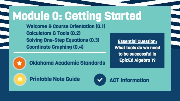 Module 0 Landing Page