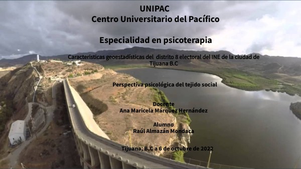 Características geoestadísticas del distrito 8 electoral del INE de la