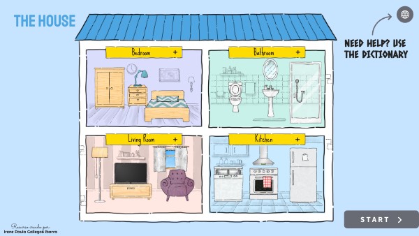 JUEGO PARTES DE LA CASA | Genially