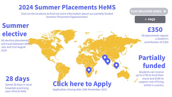 HEMS 2024 summer placements