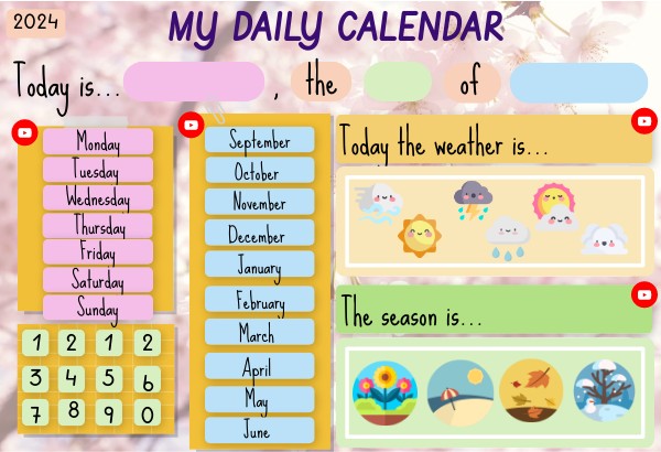 Daily Calendar | Genially