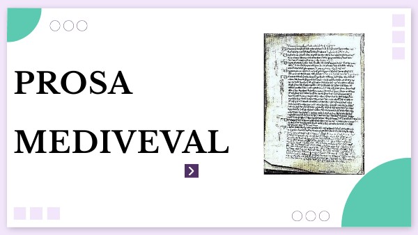 PROSA MEDIEVAL