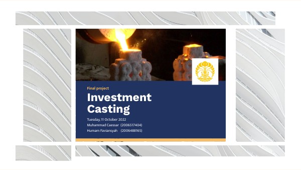 Investment casting