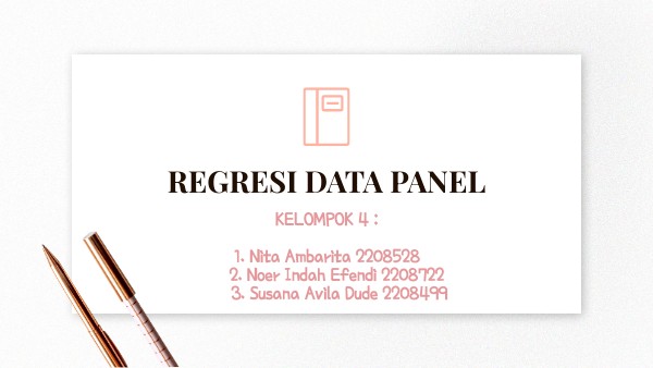 REGRESI DATA PANEL | Genially