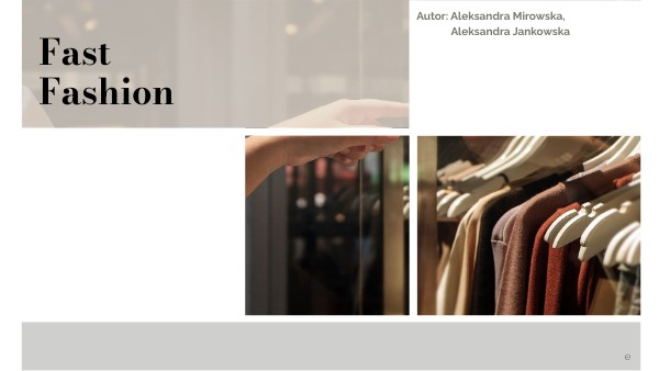 Fast fashion (PL) | Genially