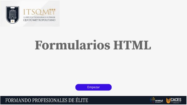 Formularios - WebI | Genially