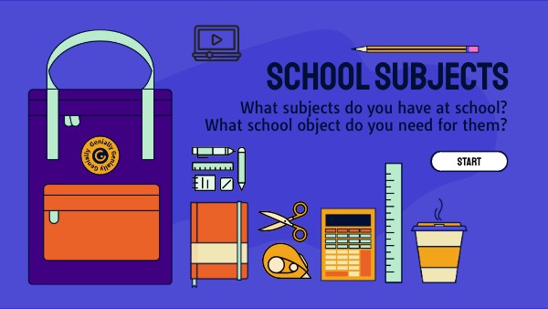 School subjects | Genially