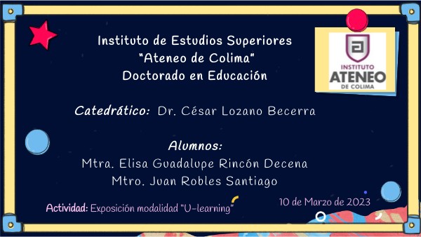 U-LEARNING PRESENTACIÓN PIZARRA MAGNÉTICA | Genially