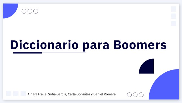 DICCIONARIO BOOMERS